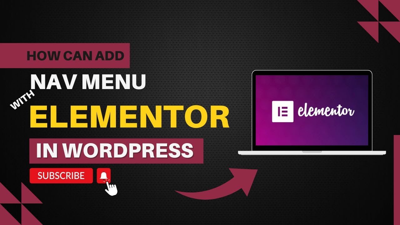 How To Add Navigation Menu With Elementor In WordPress