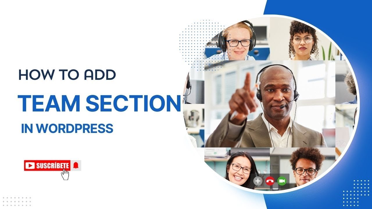 How To Add Team Section In WordPress