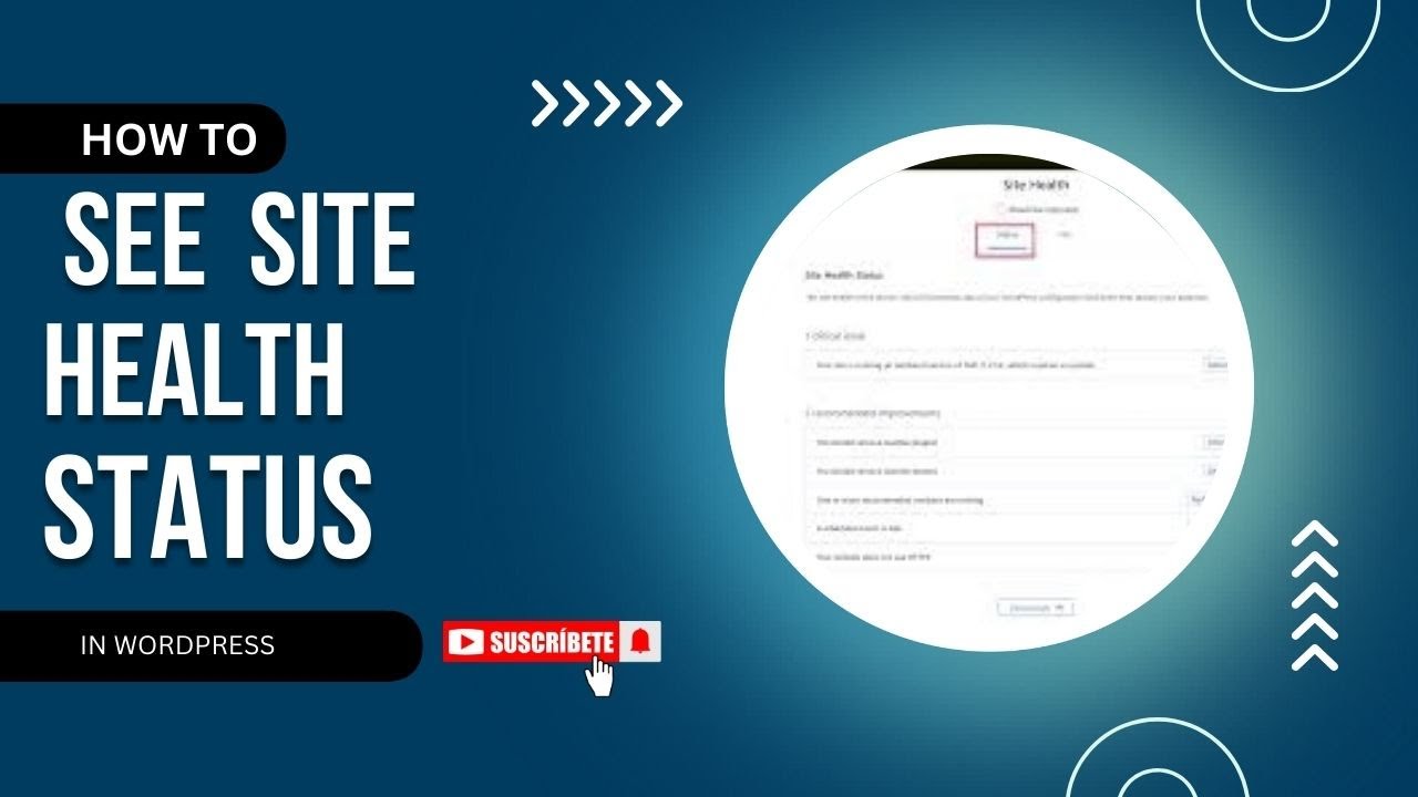 How To See Site Health Status In WordPress
