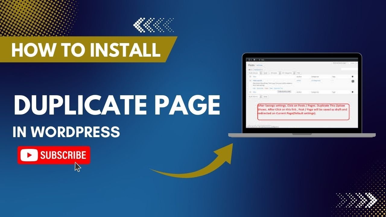How To Install Duplicate Page Plugin In WordPress